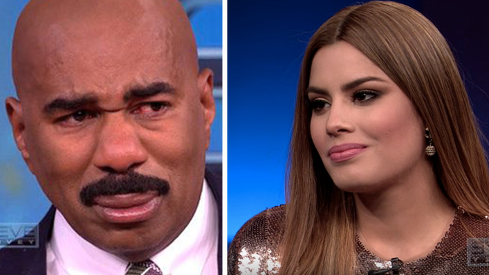 Steve Harvey Breaks Down In His Emotional Apology To Miss Colombia Im Beyond Sorry”