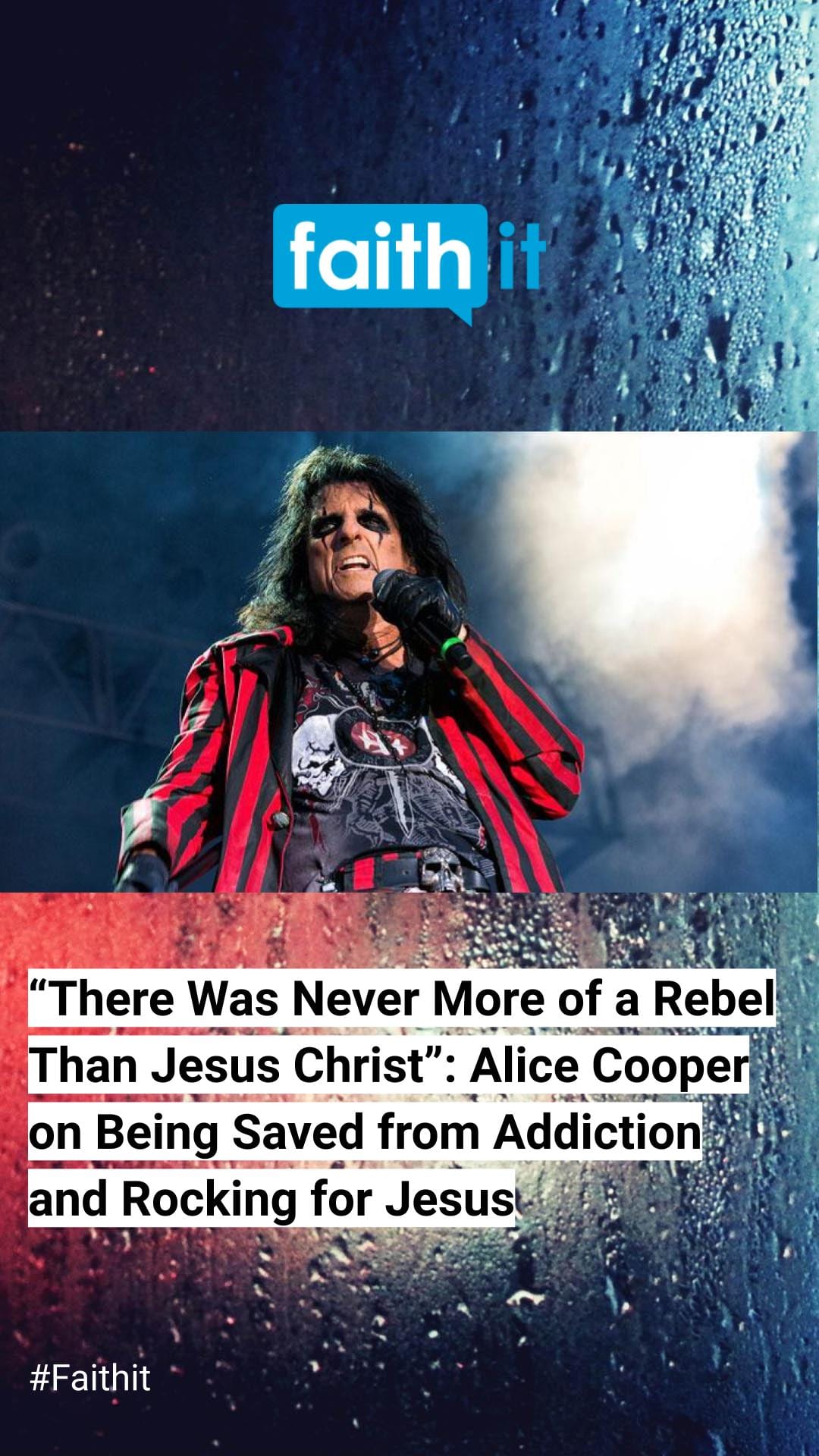 Successful Rock Star, Alice Cooper, Is Now a Christian