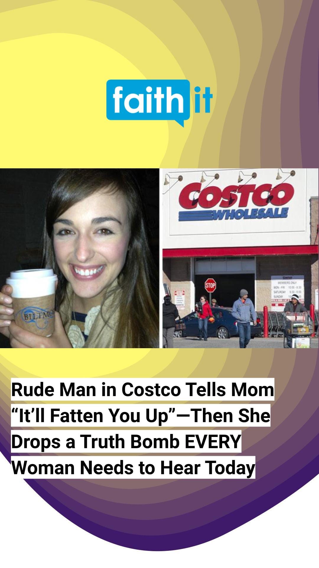 To the Rude Man in Costco Who Told Me “It’ll Fatten You Up”