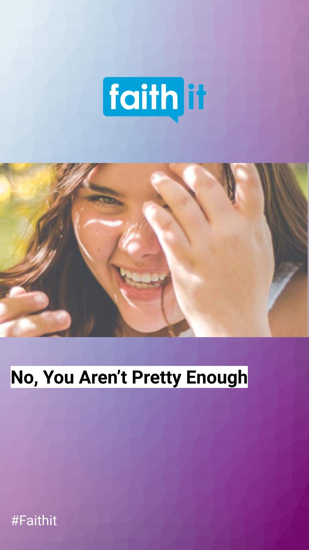 No, You Aren't Pretty Enough