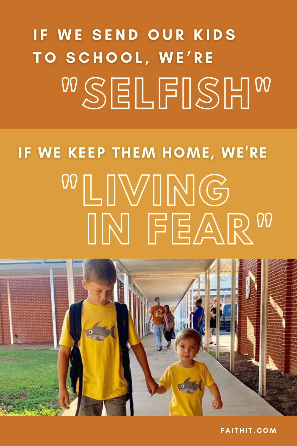 If We Send Our Kids to School, We're "Selfish." If We Keep Them Home ...